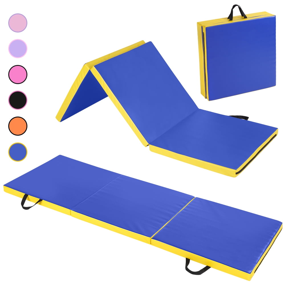 FIXTECH 6ft x 2ft Folding Exercise Mat with Carrying Handles for MMA ...