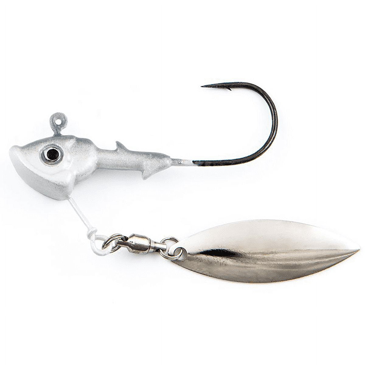 FIsh Head Stand-up Spin Underspin Jig Head 1/2 oz Albino - Walmart.com