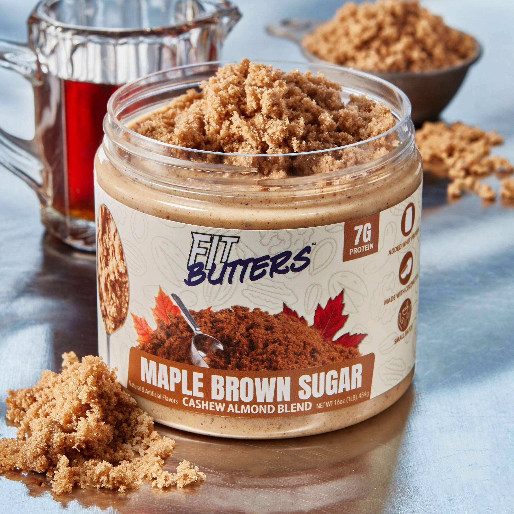 FIt Butters Maple Brown Sugar Cashew Almond Butter - Walmart.com
