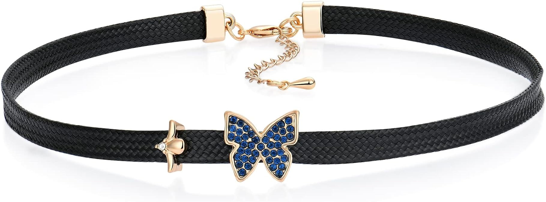 FJ Black Leather Choker Necklaces for Women Choker Classic Tattoo Charm ...