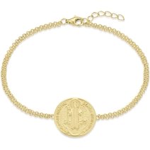 Sterling Silver Bracelet Greek Alpha Sigma Tau 33 mm 7 in LogoArt ...