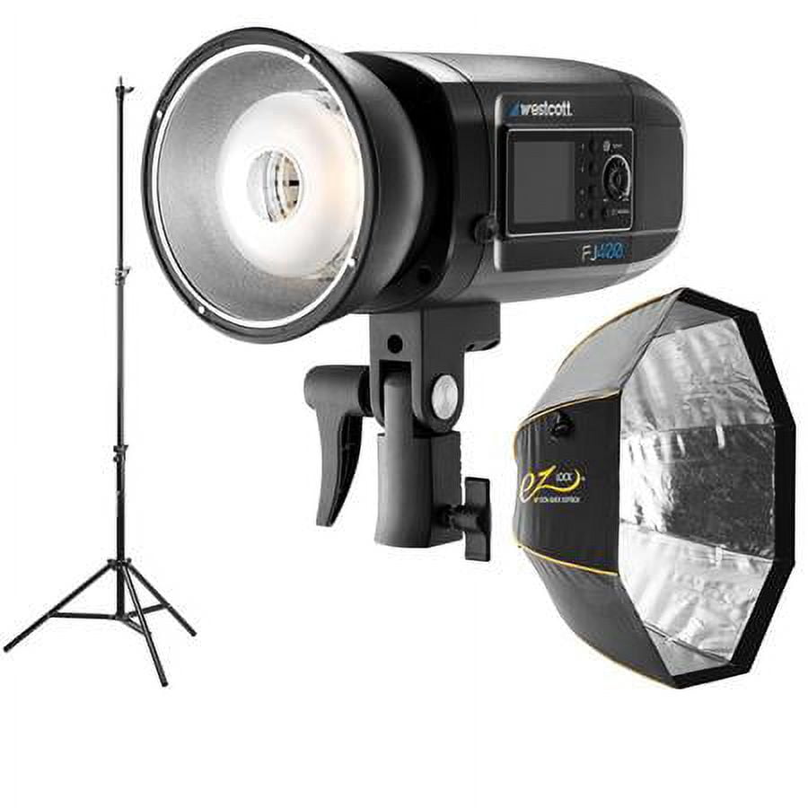 FJ400 Strobe 400Ws with AC/DC Battery Bundle with Glow EZ Lock Octa ...