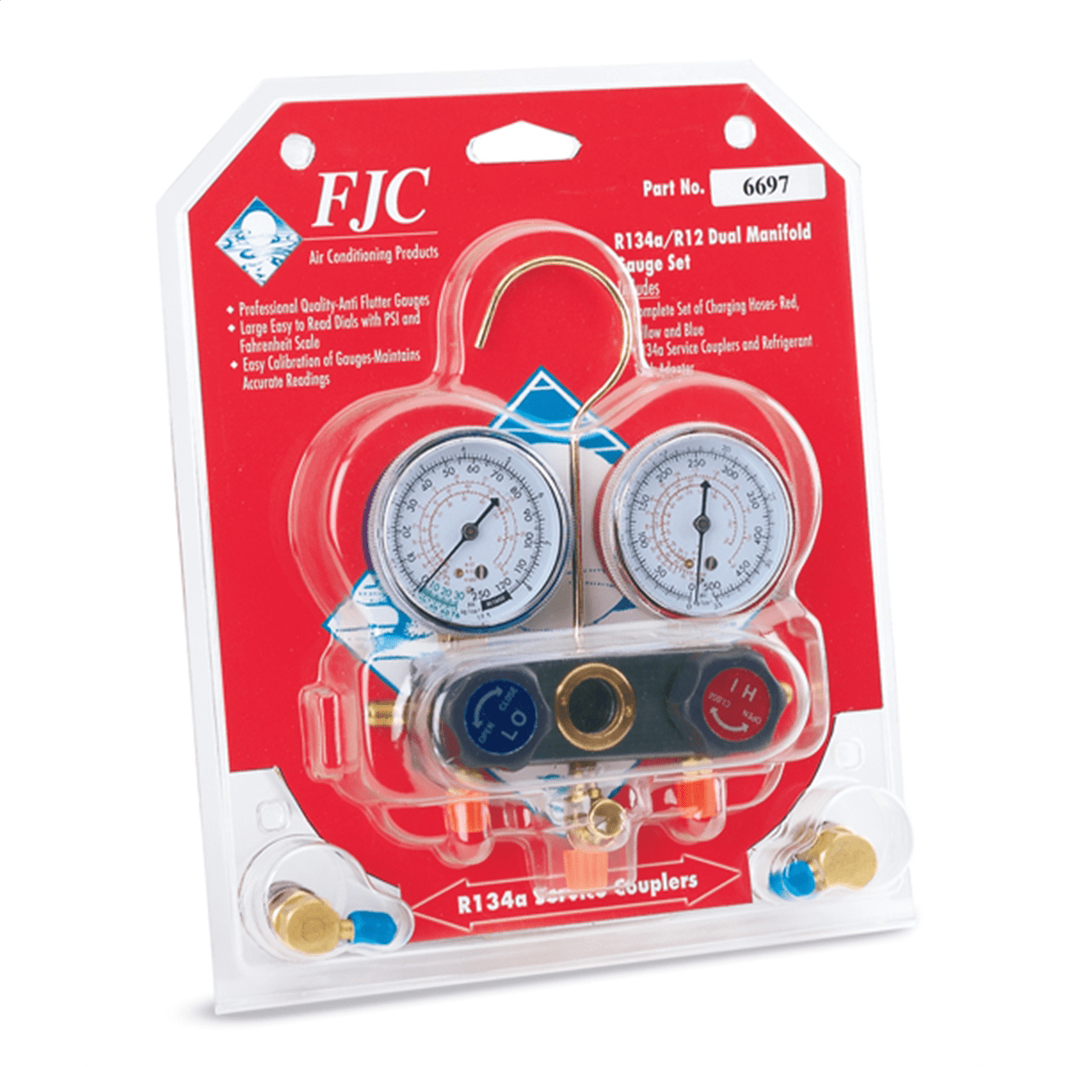 FJC 6697 R134 Hoses with 1/2" Acme-F & 14mm-m Auto AC Fittings ...
