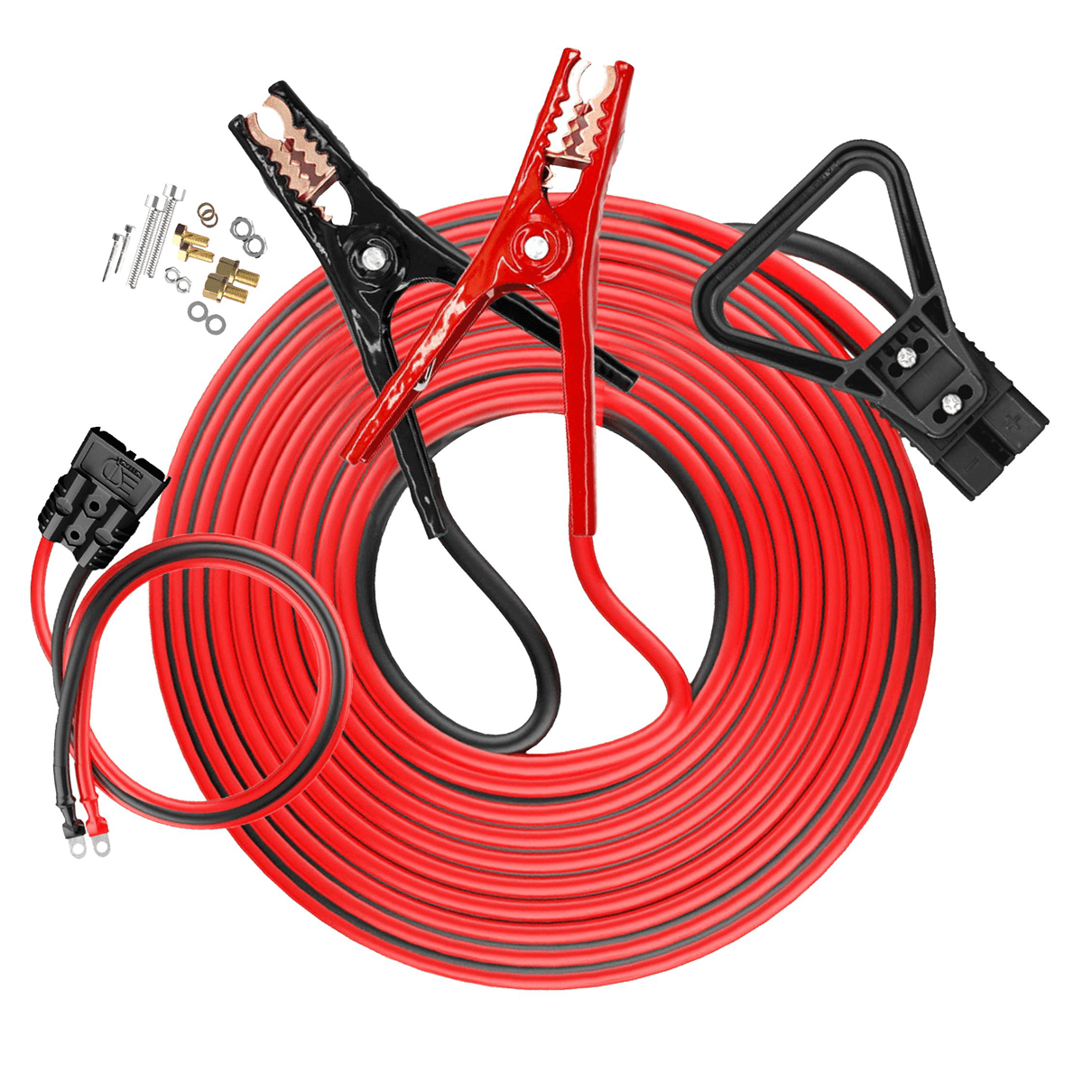 FJC Booster Cable Kit- 2 GA- 40ft- B25 Insulated Clamps - Walmart.com