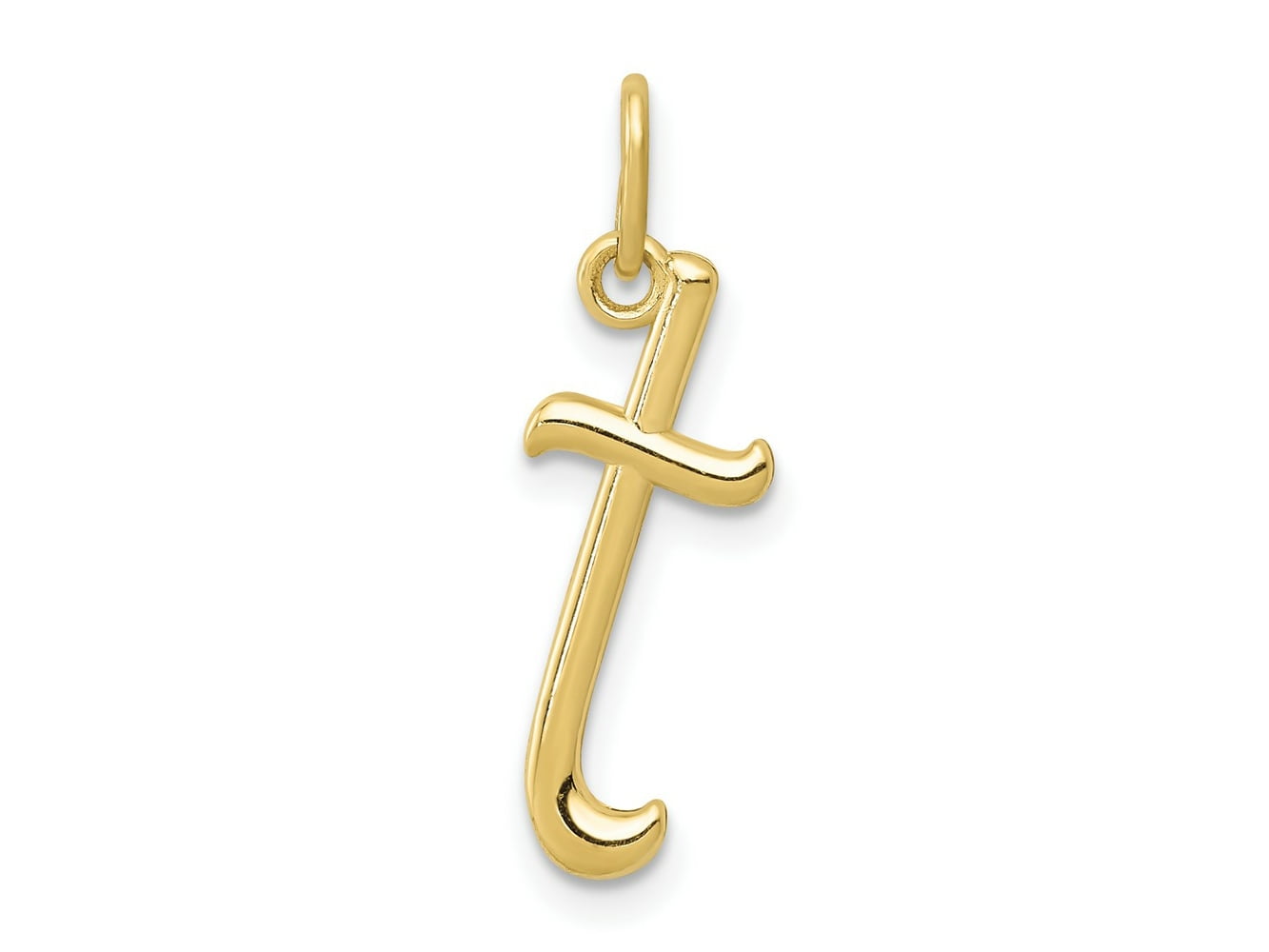 FJC Finejewelers 10 kt Yellow Gold Letter T Initial Charm - Walmart.com