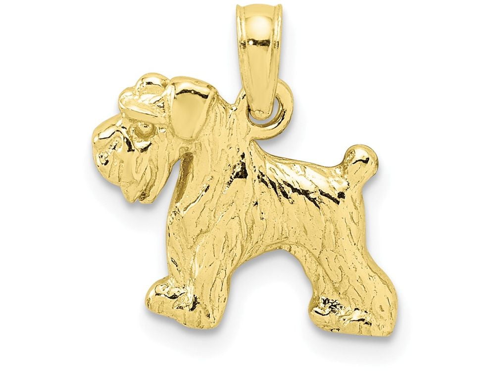 FJC Finejewelers 10k Yellow Gold Schnauzer Dog Charm - Walmart.com