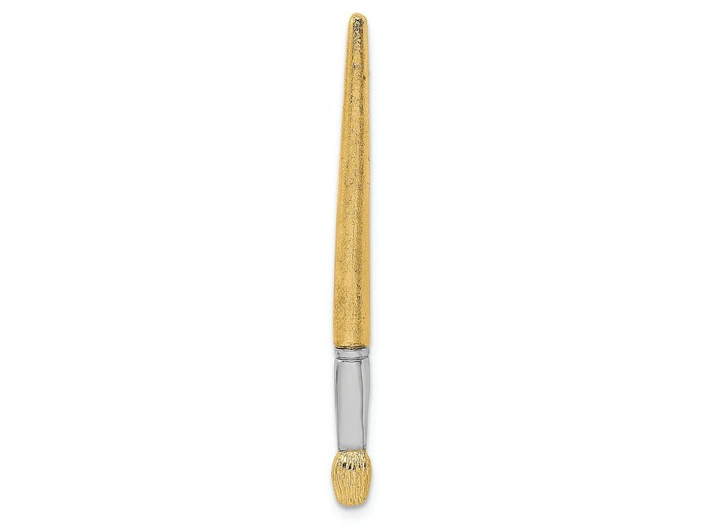 FJC Finejewelers 14k Two-tone Gold 3d Oil Paint Brushtwo-color Charm ...