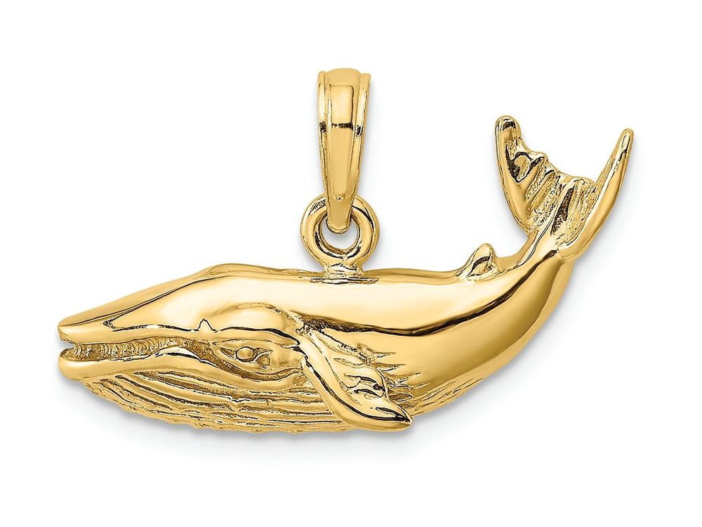 FJC Finejewelers 14k Yellow Gold Humpback Whale Charm - Walmart.com