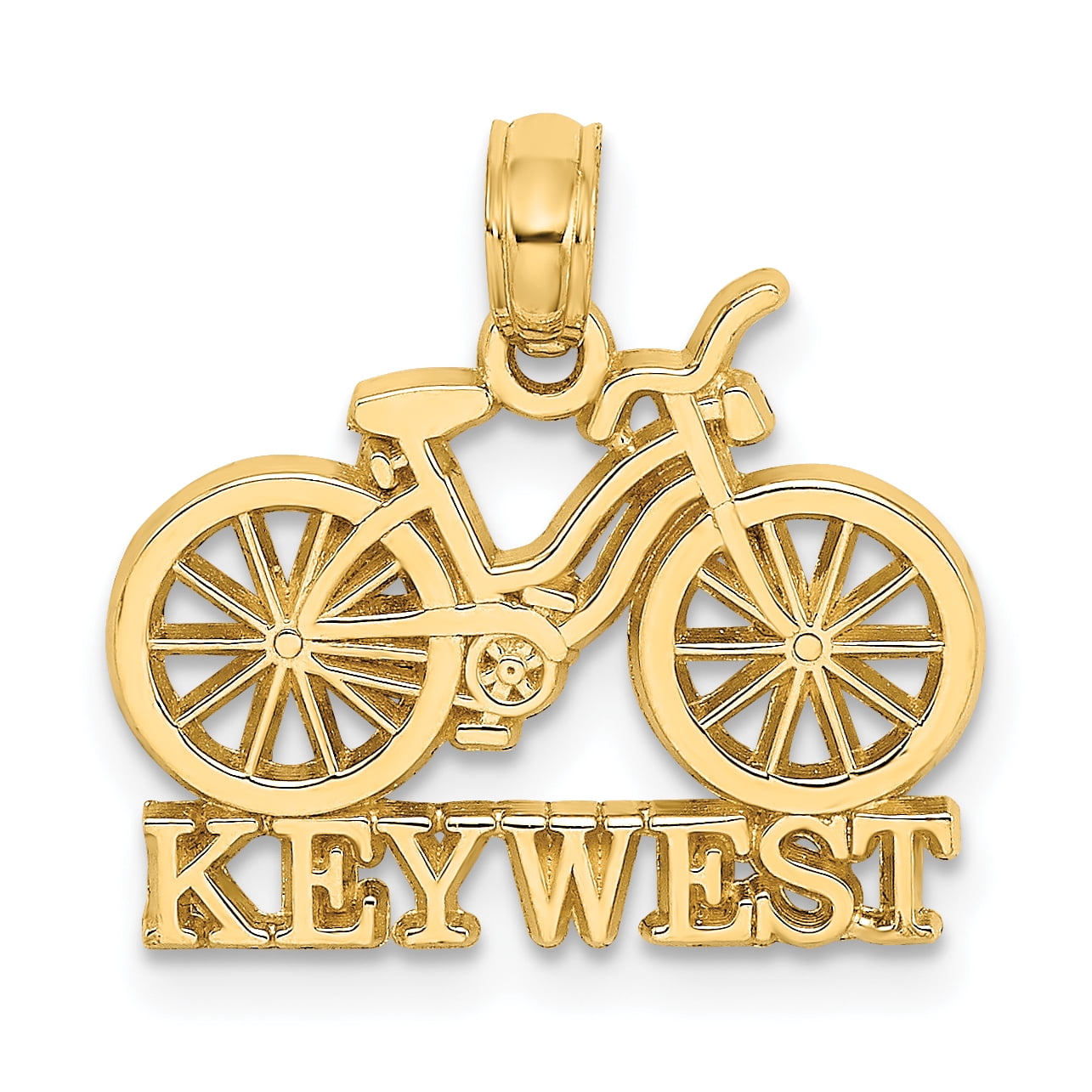 14K KEY WEST Bicycle Charm K7610 - Walmart.com