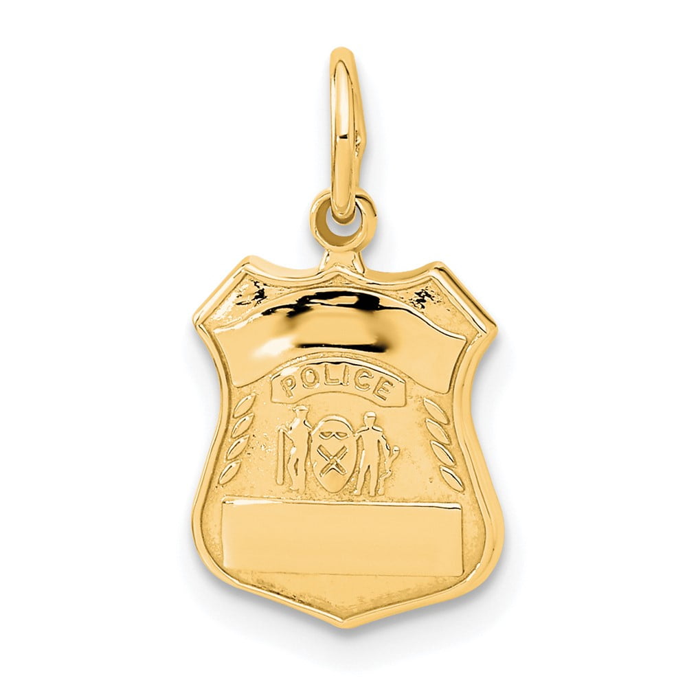 FJC Finejewelers 14k Yellow Gold Police Badge Charm - Walmart.com