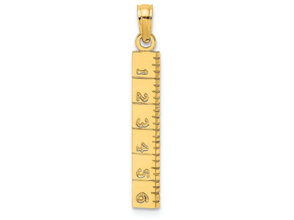 FJC Finejewelers 14k Yellow Gold Six Inch Ruler Charm - Walmart.com