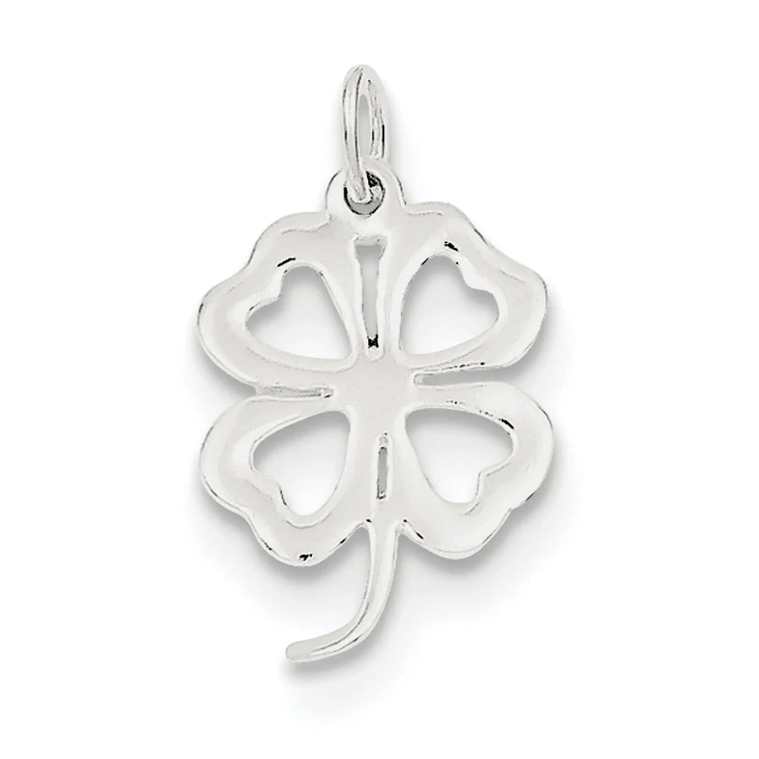 FJC Finejewelers Sterling Silver 4-leaf Clover Charm - Walmart.com