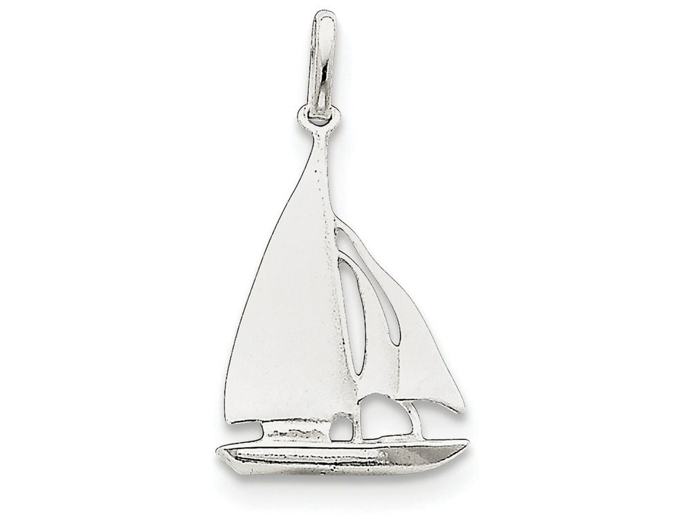FJC Finejewelers Sterling Silver Sailboat Charm - Walmart.com