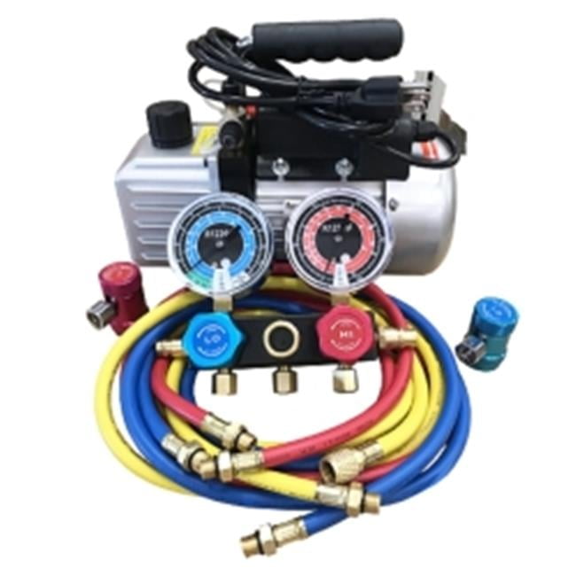 FJC R1234yf Vacuum Pump & Manifold Set - Walmart.com
