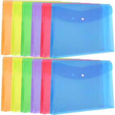 BAZIC Poly Plastic File Folder, Office Supplies Organizer with Pockets ...