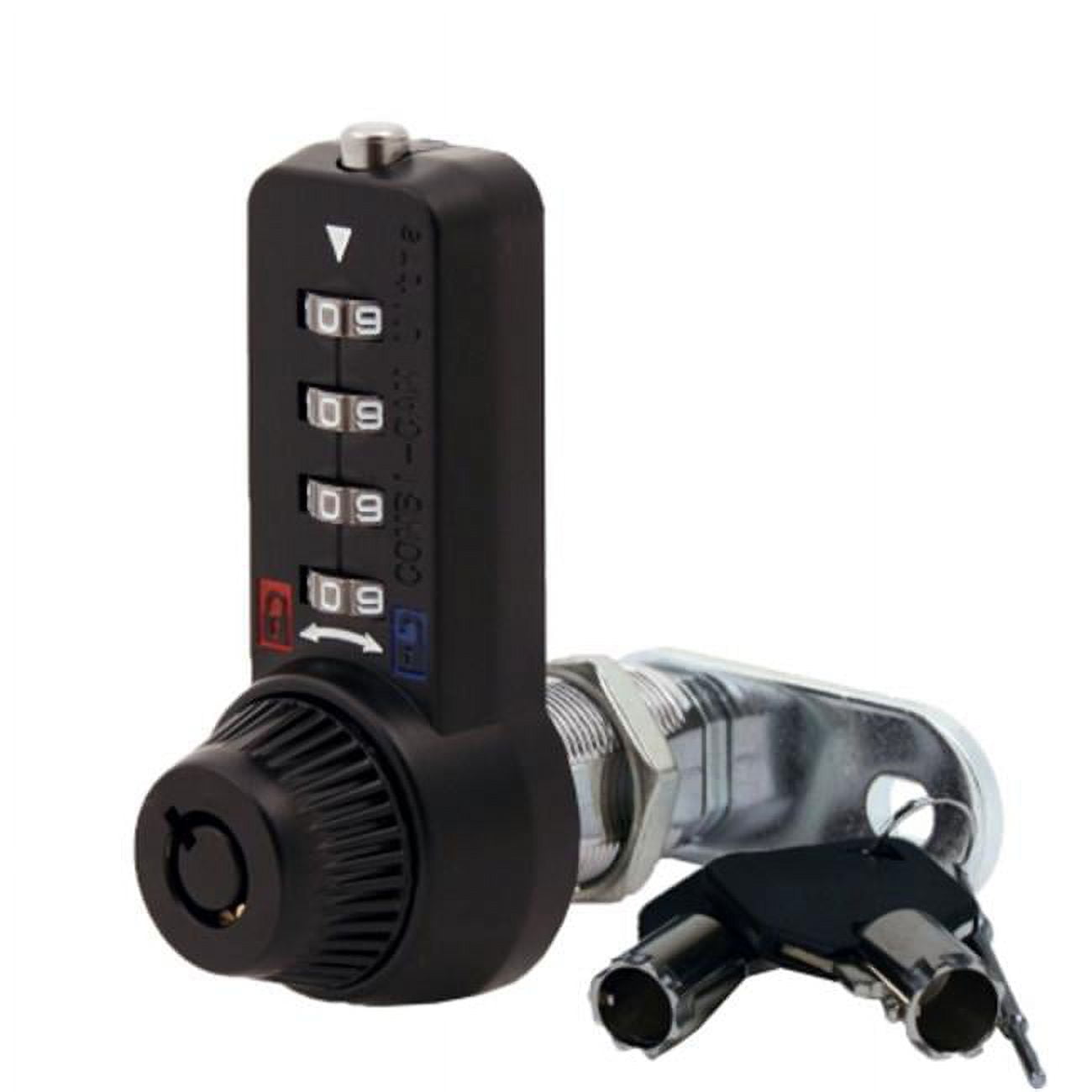 FJM Security 7432L+Key-Blk Combi-Cam Ultra, 0.12 in. 4-Dial, Black ...