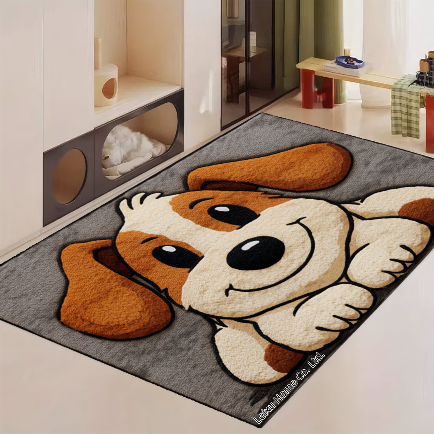 FJPT Soft Small Area Rugs Non Slip Indoor Floor Carpet For Living Room ...