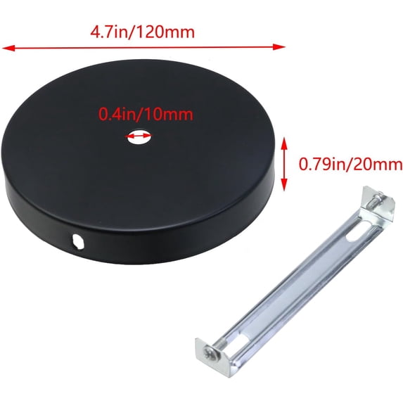 FJSHN-4 Pack 4.7 Inch Lamp Holder Ceiling Canopy Kit Ceiling Plate ...