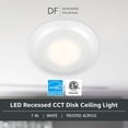 FJSHN-Designers Fountain LED Recessed Ceiling Light, 7 inch CCT Disk ...