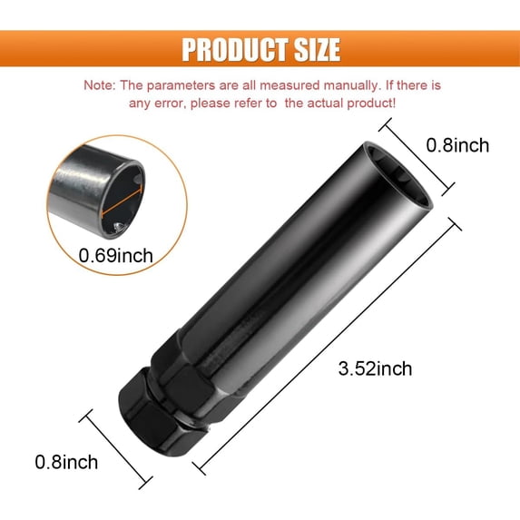 FJSHN-Small 6 Spline Tuner Lug Nut Key, Car Wheel Lock Removal Tool ...