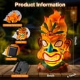 FJSHN-Solar Tiki Statue,Outdoor Tiki Statue with Solar Light,Flickering ...