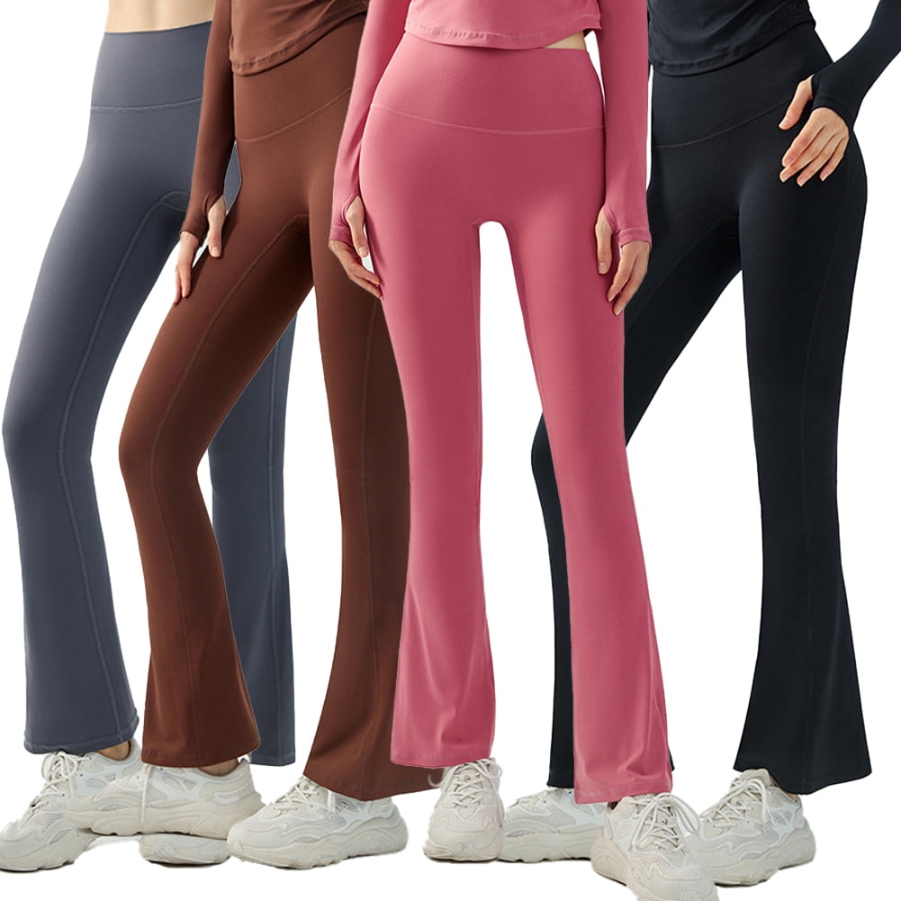 FJUCHAI Women Yoga Pants Flared Pants Womens Sports Tight Trousers ...