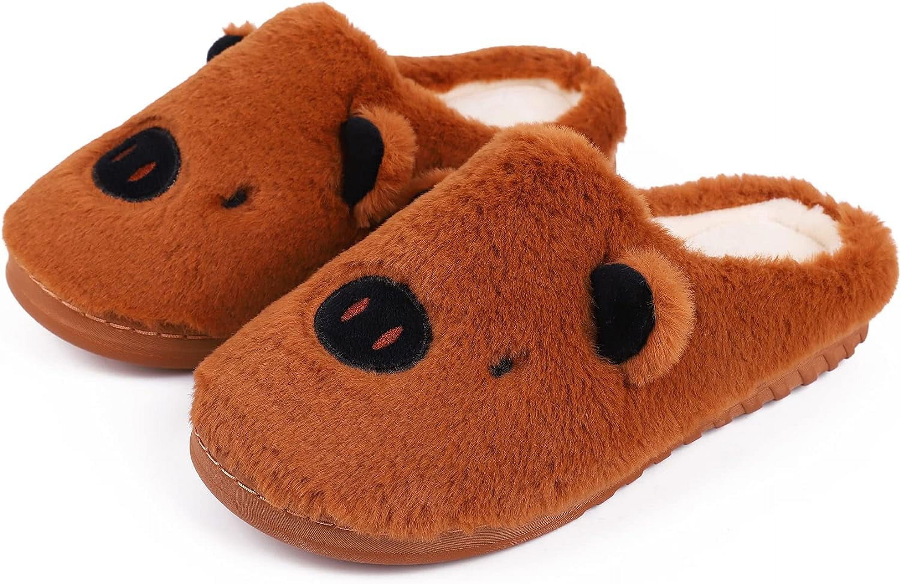 FJWYSANGU Women Men Memory Foam Home Slippers Cozy Slip on Cute Animal ...