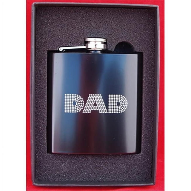 FJX Wholesale 6oz Black Dad Flask in Gift Box - Walmart.com