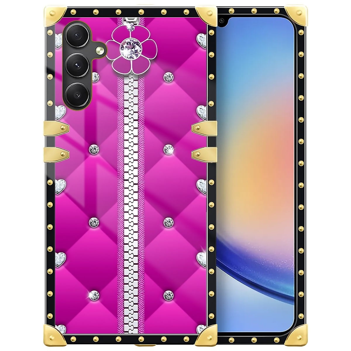 FKBRCL4U Compatible with Samsung Galaxy A14 5G Case, Glitter Pink Sofa ...