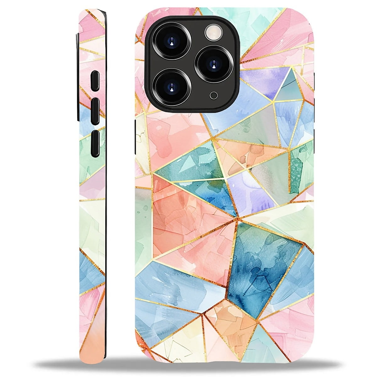 FKBRCL4U Compatible with iPhone 11 Pro Max Matte Case, Colorful Stained ...