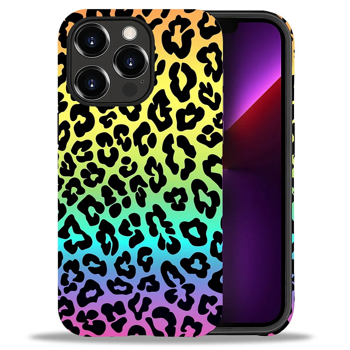 FKBRCL4U Compatible with iPhone 13 Pro Max Case, Rainbow Colorful ...