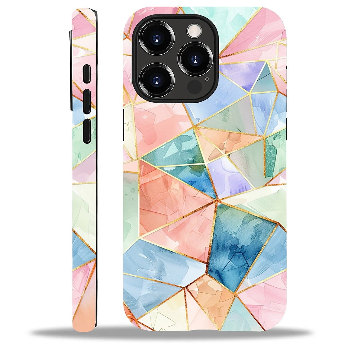 FKBRCL4U Compatible with iPhone 14 Pro Max Matte Case, Colorful Stained ...