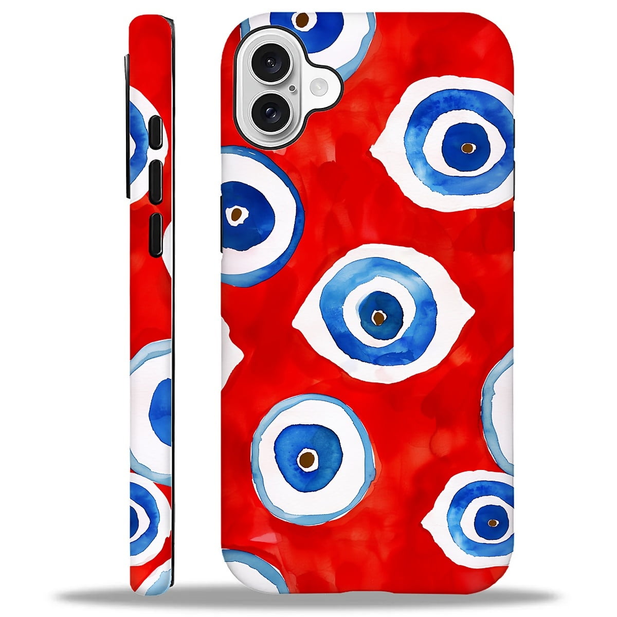 FKBRCL4U Compatible with iPhone 16 Case, Evil Eye Red Blue Pattern for ...