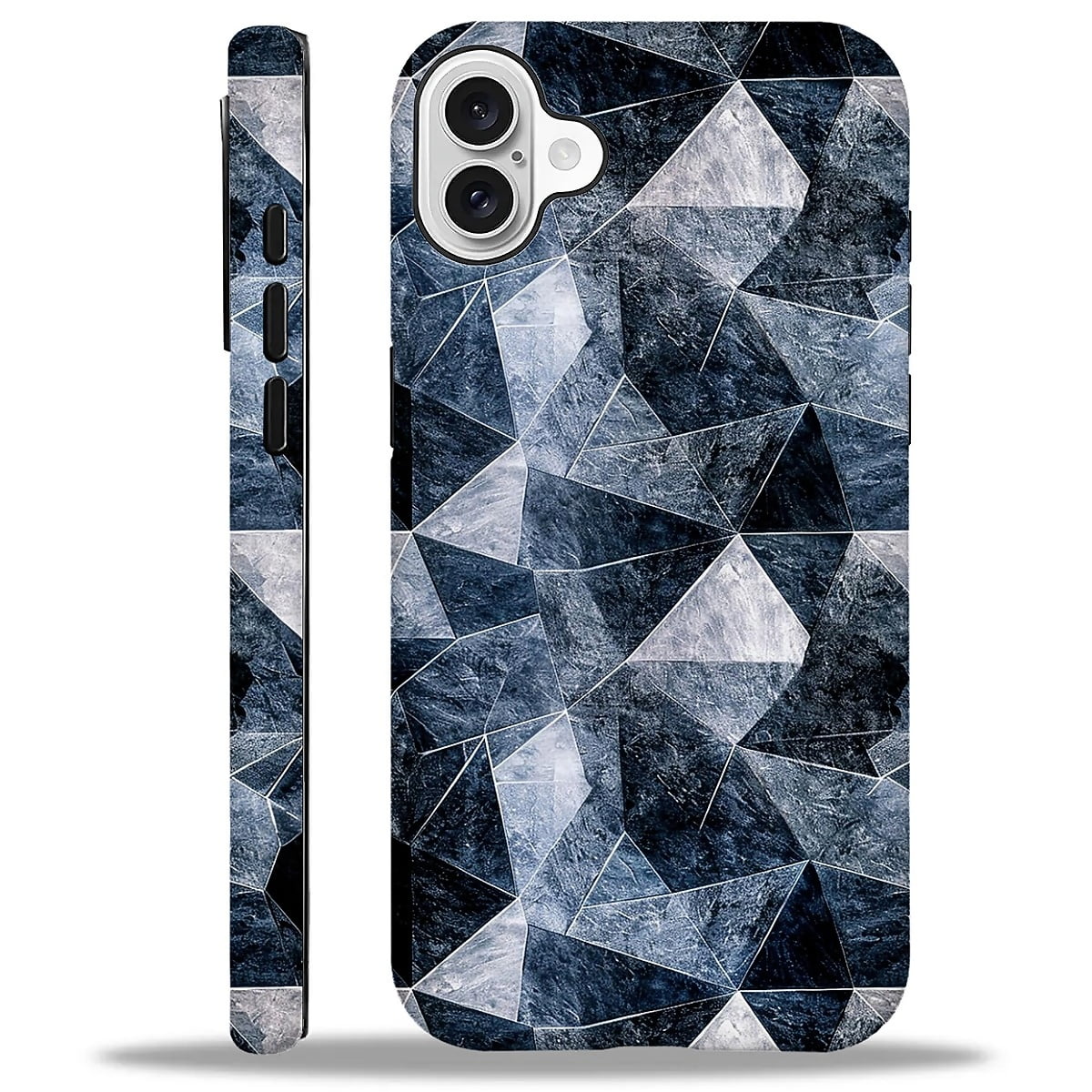 FKBRCL4U Compatible with iPhone 16 Case, Gray Black Varying Shades ...