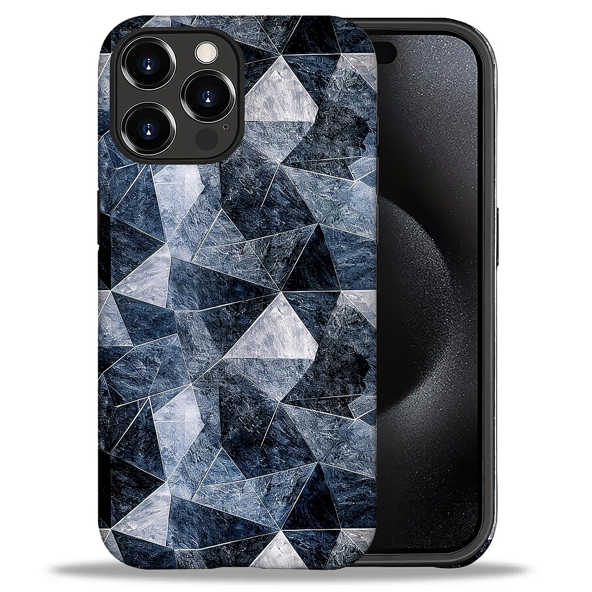 FKBRCL4U Compatible with iPhone 16 Pro Case, Gray Black Varying Shades ...