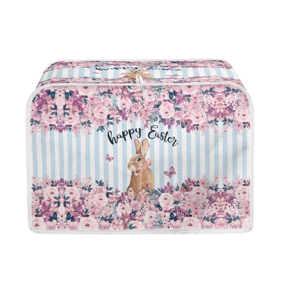 FKELYI 4-Slice Toaster Covers Pink Lightweight Flower Rabbit Kitchen ...