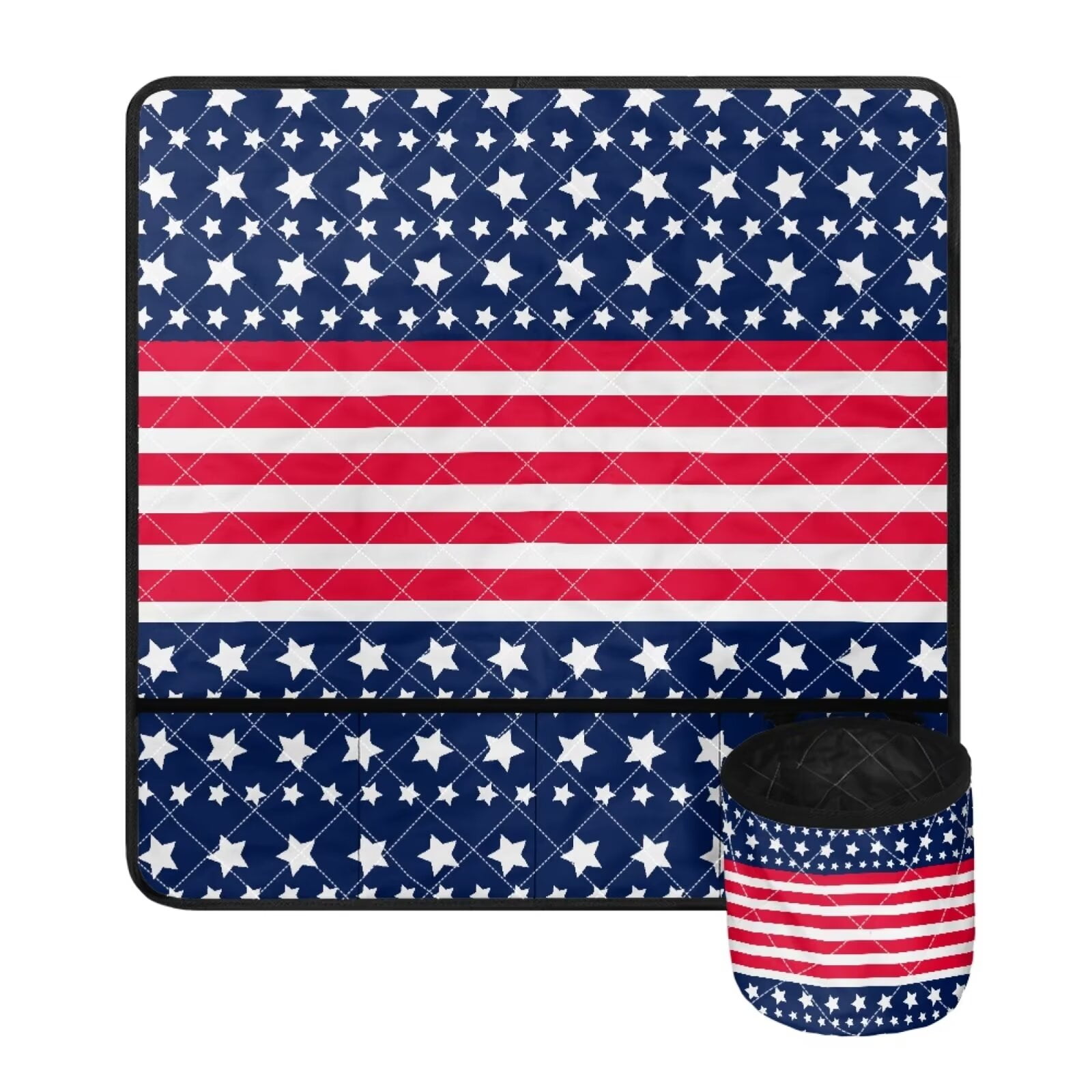 FKELYI American Flag Stars Sewing Machine Mat Reusable Sewing Machine ...