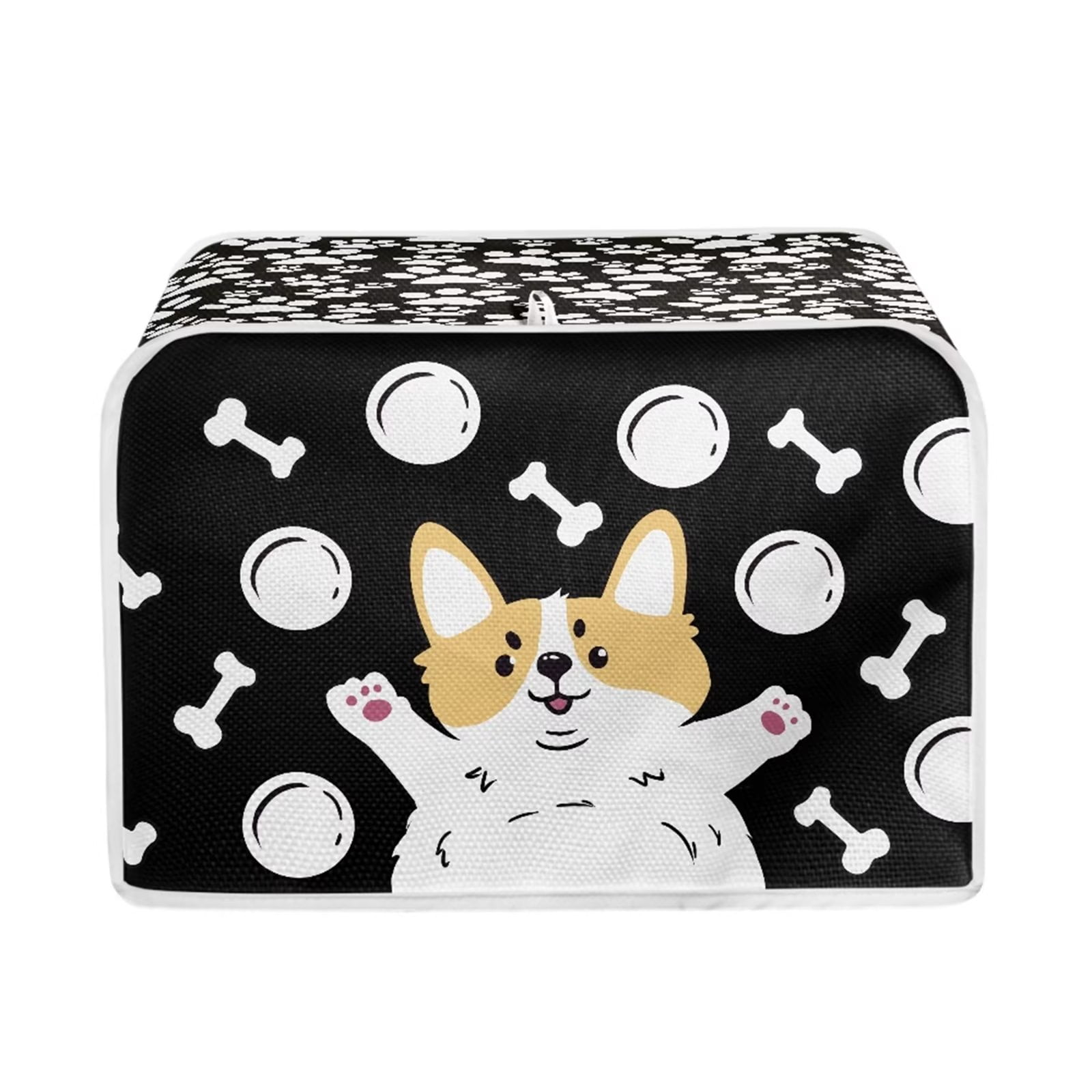 FKELYI Cartoon Corgi Toaster Cover Reusable Toaster Dust Covers 2 Slice ...