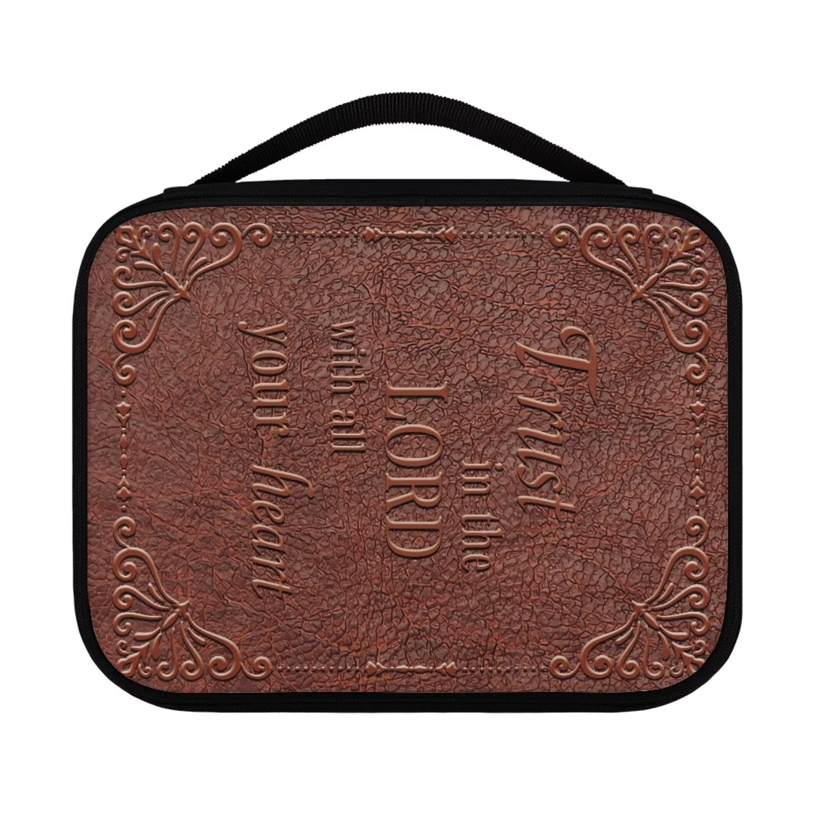 FKELYI Christian Bible Cover with Handle Lightweight Bible Book ...