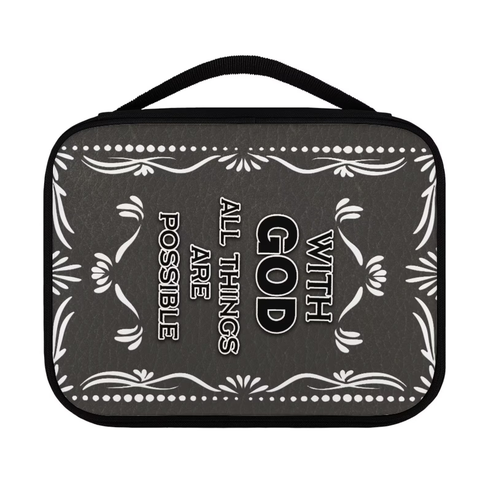 FKELYI Church Scripture Bible Case with Handle Polyester Bible Holder ...