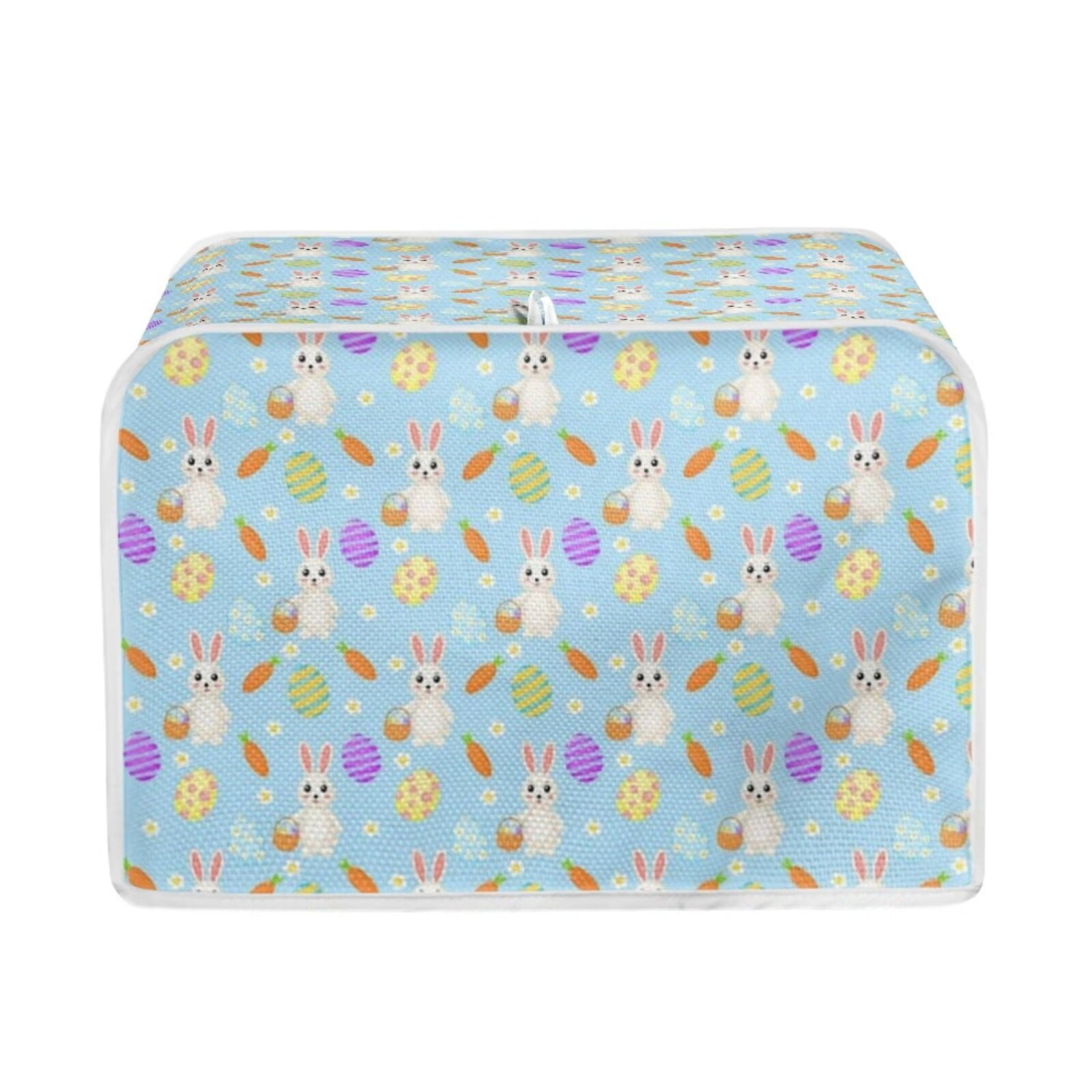 FKELYI Cute Rabbit Toaster Cover 2 Slice Lightweight Easter Eggs ...