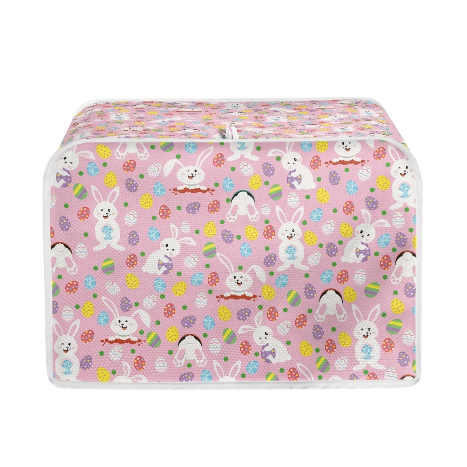 FKELYI Cute Rabbit Toaster Cover Pink Washable Easter Eggs Small ...