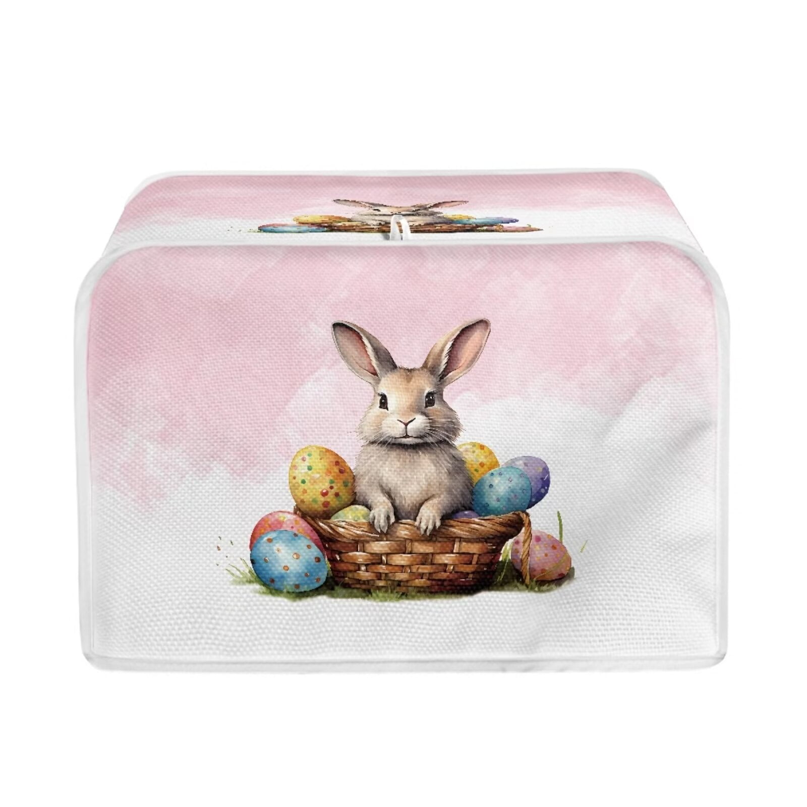 FKELYI Easter Rabbit Eggs Toaster Cover Wear-Resistant 2 Slice Wide ...