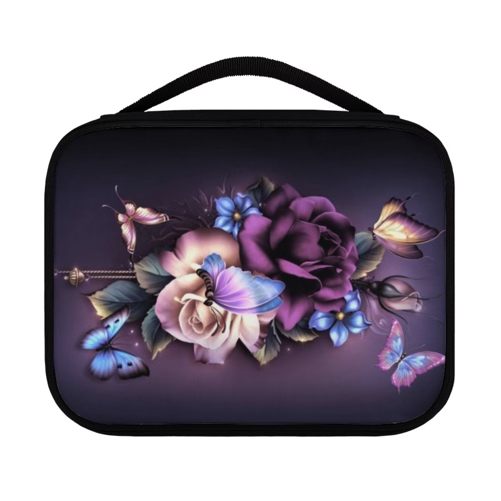 FKELYI Floral Butterfly Bible Case Portable Zipper Pocket Bible Cover ...