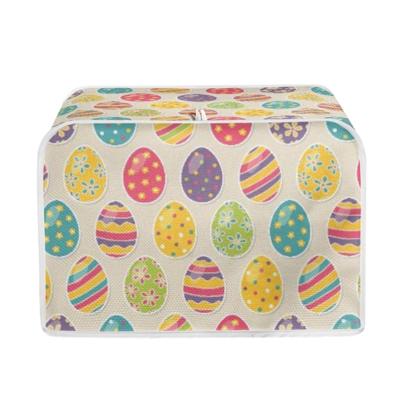 FKELYI Foldable Toaster Covers 2 Slice Wide Slot Happy Easter Washable ...