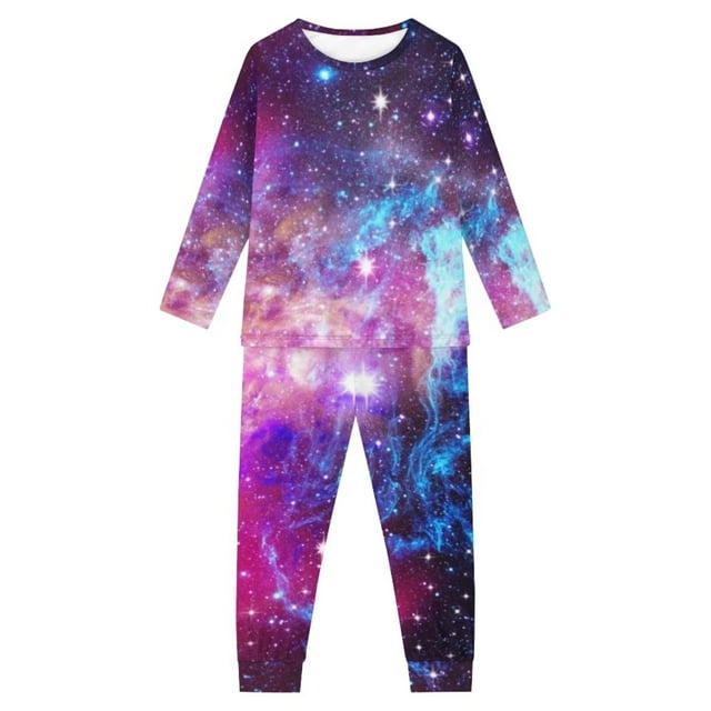FKELYI Galactic Star Kids Pjs Boys Size 7-8 Polyester Long Sleeve ...