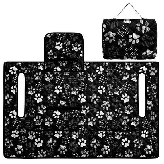 FKELYI Golf Cart Seat Cover for EZGO Yamaha Club Cars Black Dog Paw ...