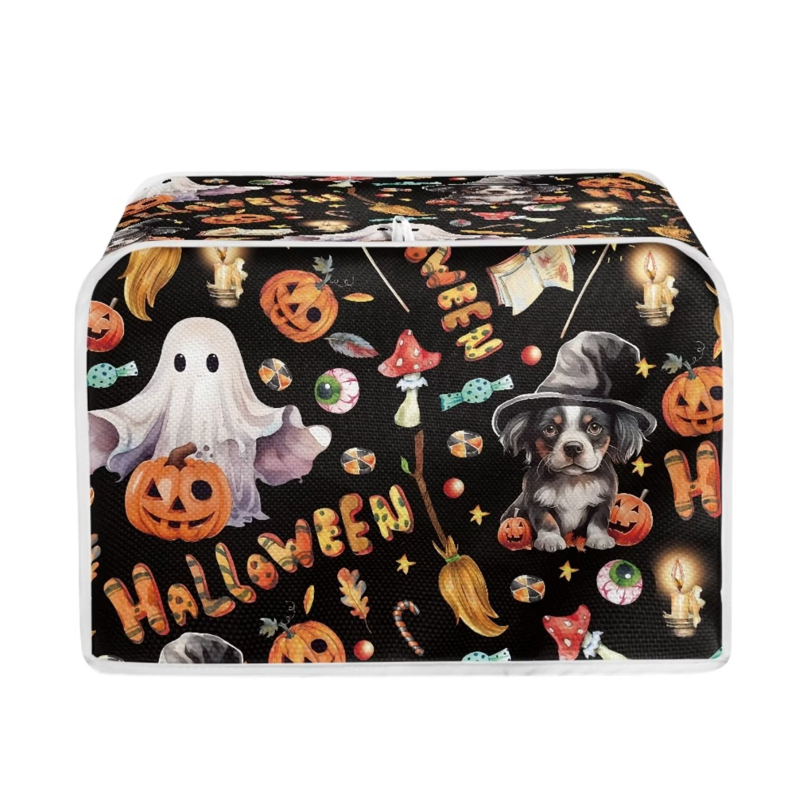 FKELYI Halloween Toaster Cover Foldable Witch Pumpkin Kitchen Appliance ...
