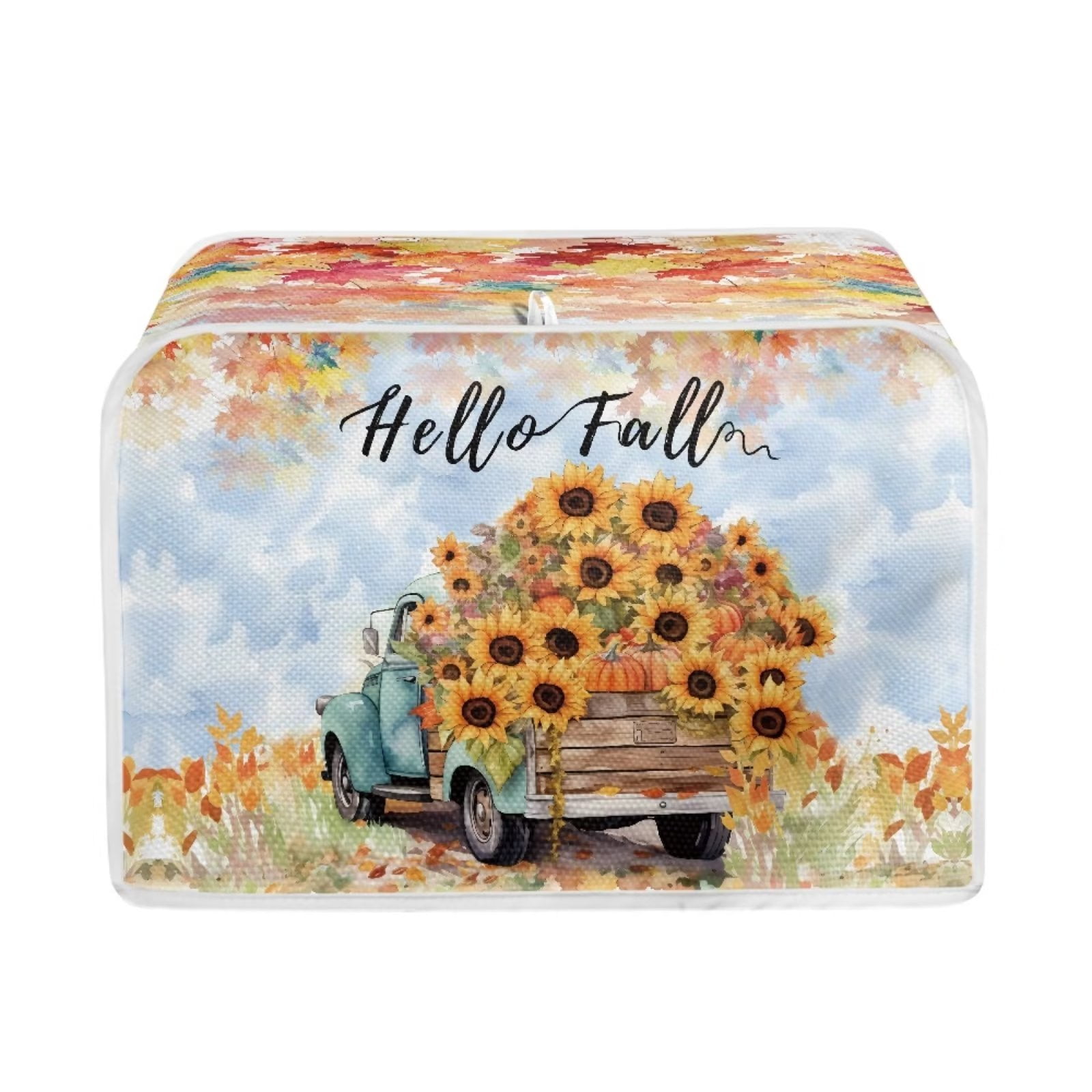 FKELYI Hello Fall Toaster Cover Wear-Resistant Sunflower Turck Toaster ...