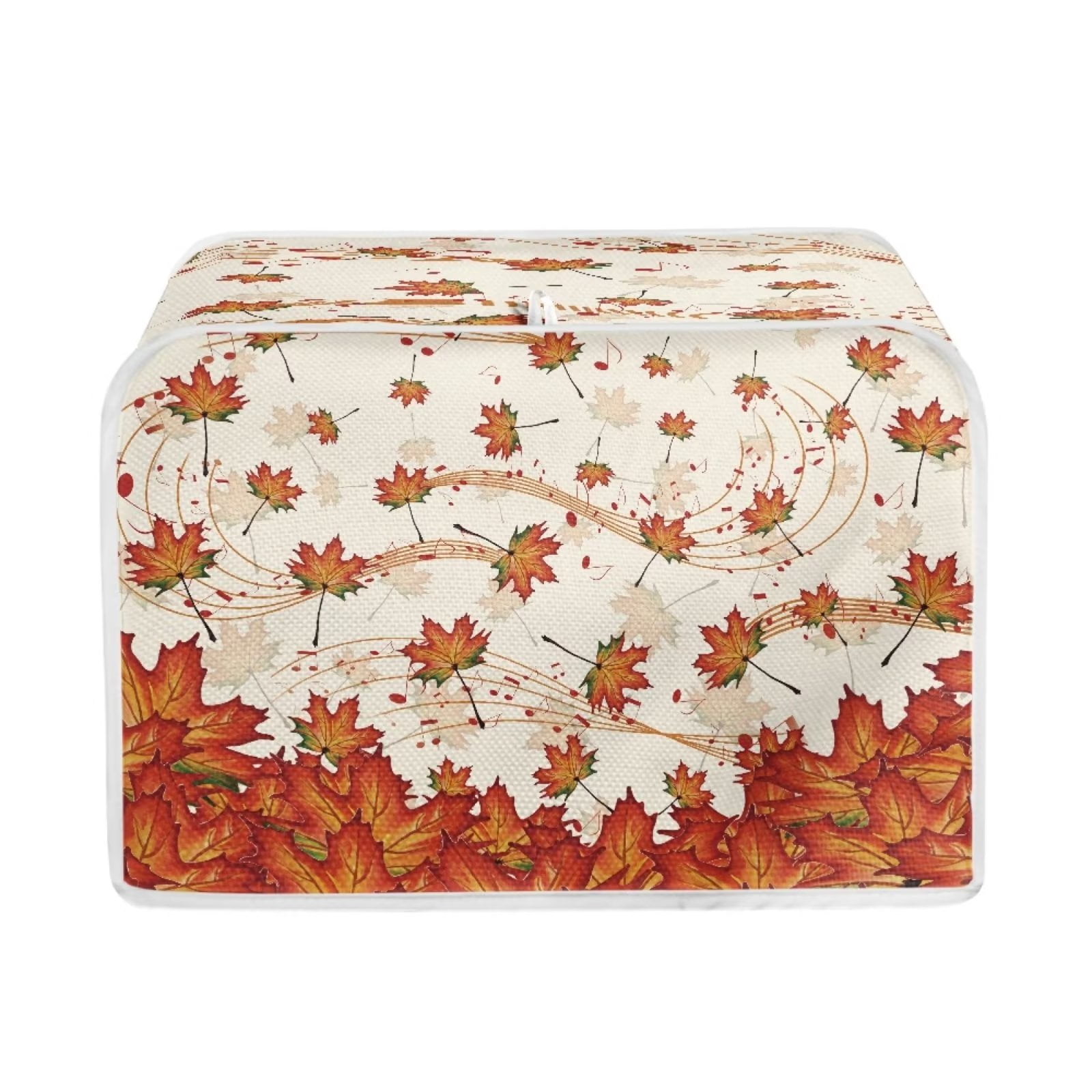 FKELYI Music Maple Leaf Toaster Covers 2 Slice Bread Toaster Oven ...